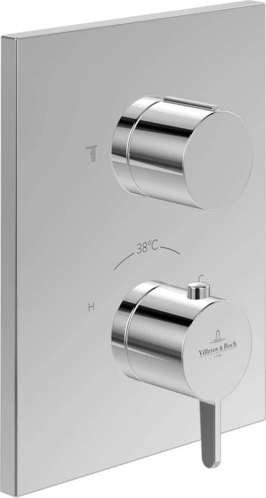 Villeroy & Boch Conum - Termostatická sprchová baterie pod omítku, chrom TVS12700100061