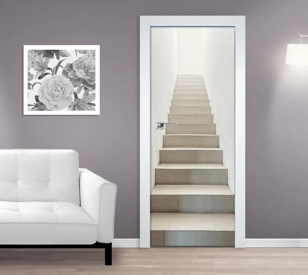 Fotožaluzie -  Samolepící fototapeta na dveře 95x210cm - schody