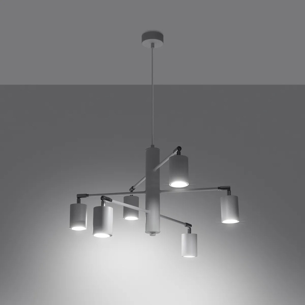 Sollux Lighting Lustr LEMMI 6 bílý