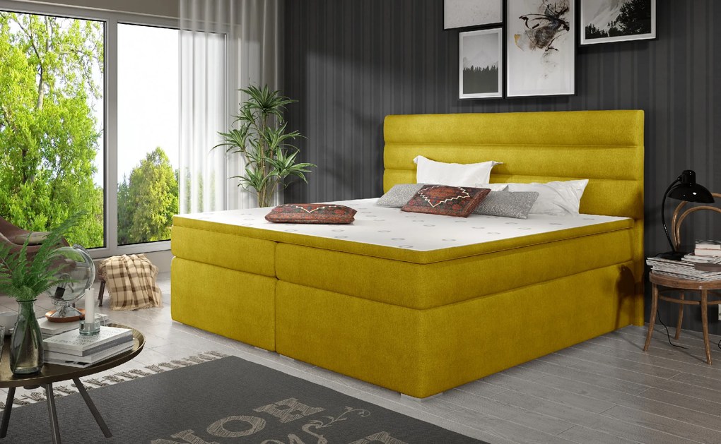 Softy boxspring postel 140X200 Materiál / Dekor: Monolith 77