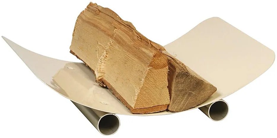 Koš na dřevo Lienbacher s nožkami, slonová kost