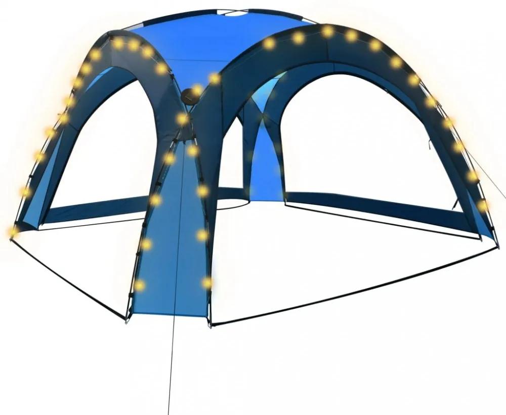 Party stan s LED světly 3,6x3,6 m Dekorhome Maskáč