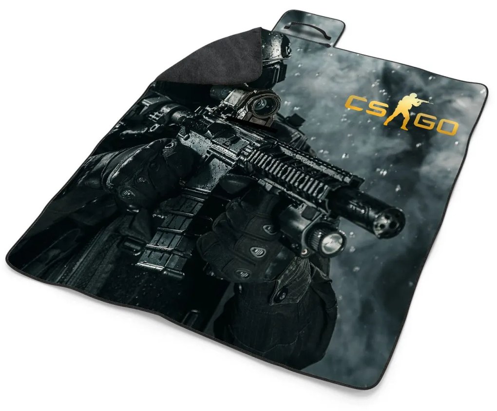 Sablio Plážová deka CS:GO Voják 1: 200x140 cm