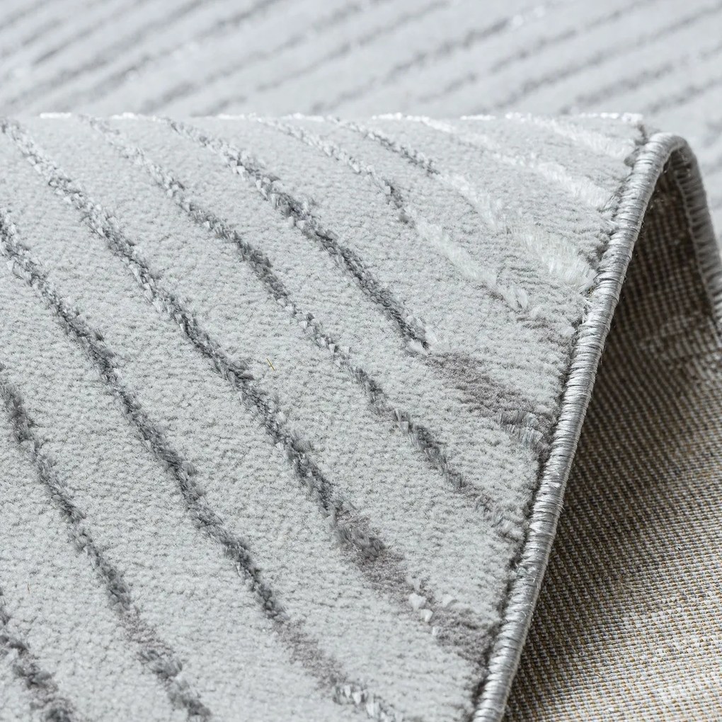 Dywany Łuszczów, Kusový koberec Bliss Z206AZ256 grey, 160x220, šedá, kancelář
