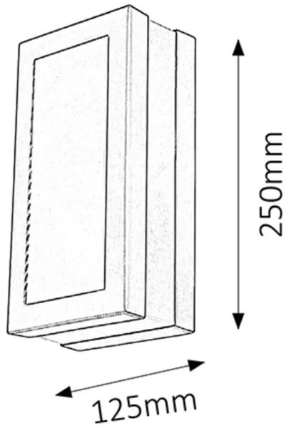 Rabalux 8683 - Venkovní nástěnné svítidlo STUTTGART 1xE27/14W/230V IP44