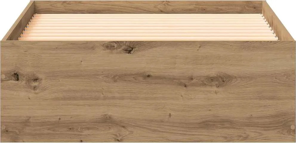 Rám postele Artisanový dub 90 x 200 cm Kompozitní dřevo 3333988