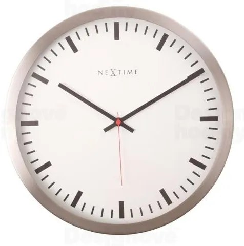 NeXtime 2518 Stripe white 15cm nástěnné hodiny