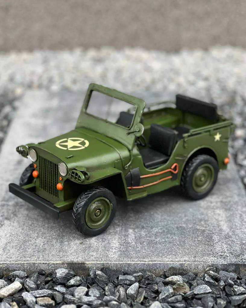 Plechový model - MB Armádní Jeep 2
