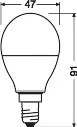 LED žárovka s dálkovým ovládáním E14 OSRAM 4,5W (25W) teplá bílá (2700K)