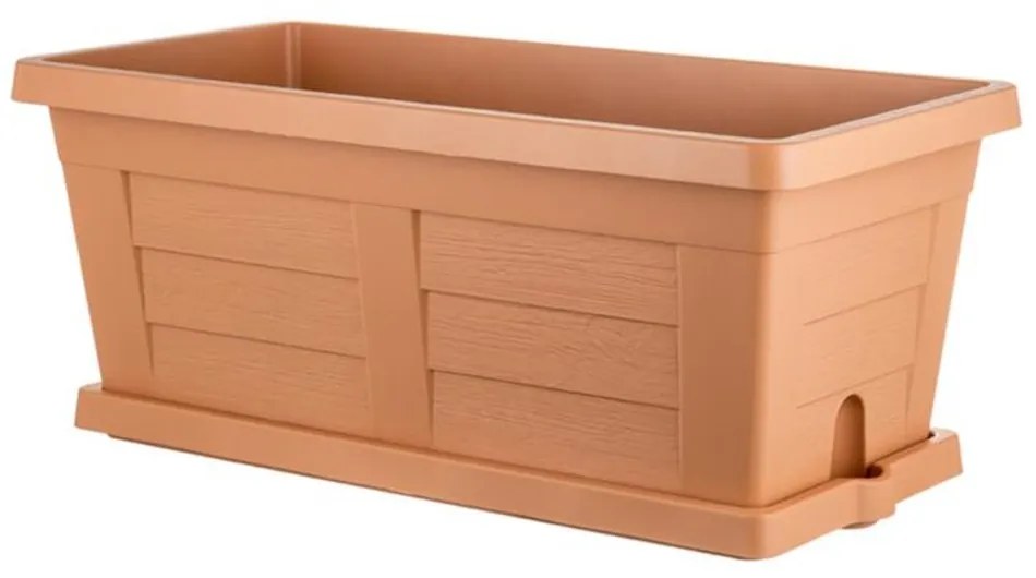 Bama set truhlík s podmiskou legno 80cm, terracotta