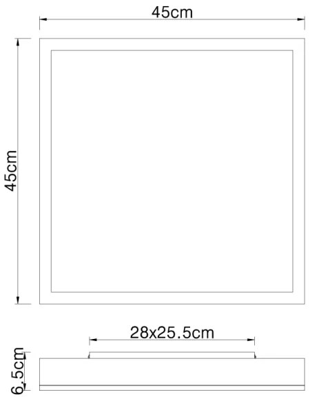 Globo 416080WD2 - LED Stropní svítidlo DORO LED/24W/230V