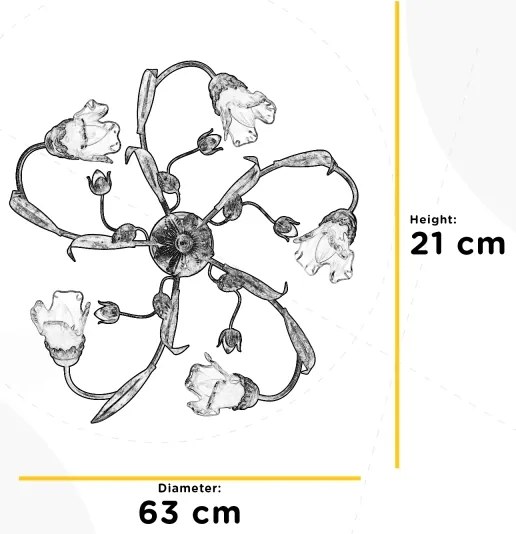 ONLI - Stropní svítidlo ARIANNA 5xE14/6W/230V