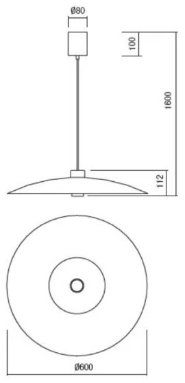 Redo 01-3018 - LED Lustr na lanku LARS LED/14W/230V+LED/10W pr. 60cm CRI90 bílá