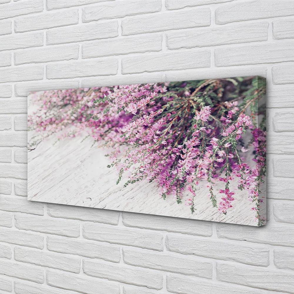Obrazy na plátně květiny desky 125x50 cm