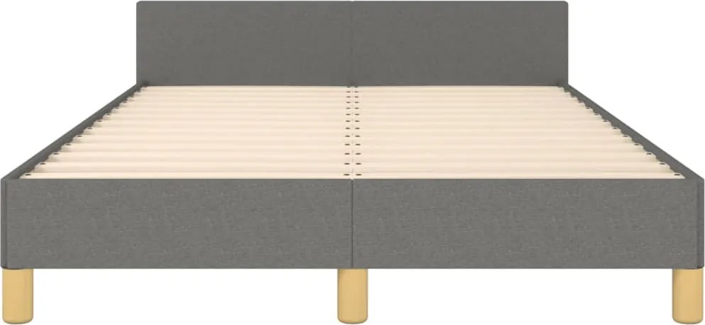 Rám postele bez matrací tmavě šedá 120x190 cm textil 3270514