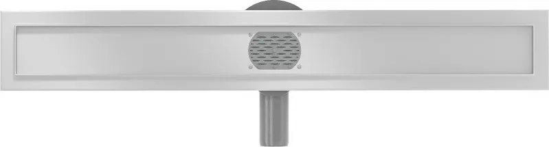 Mexen Flat nerezový sprchový žlab 50 cm s rotačním 360° sifonem - tělo žlabu bez krytu, nerez, 1040050