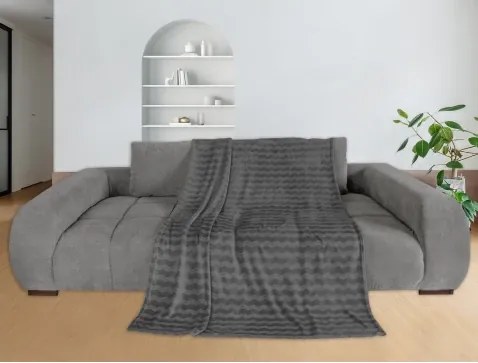 Deka Cashmere touch Nele 150x200 cm, šedá