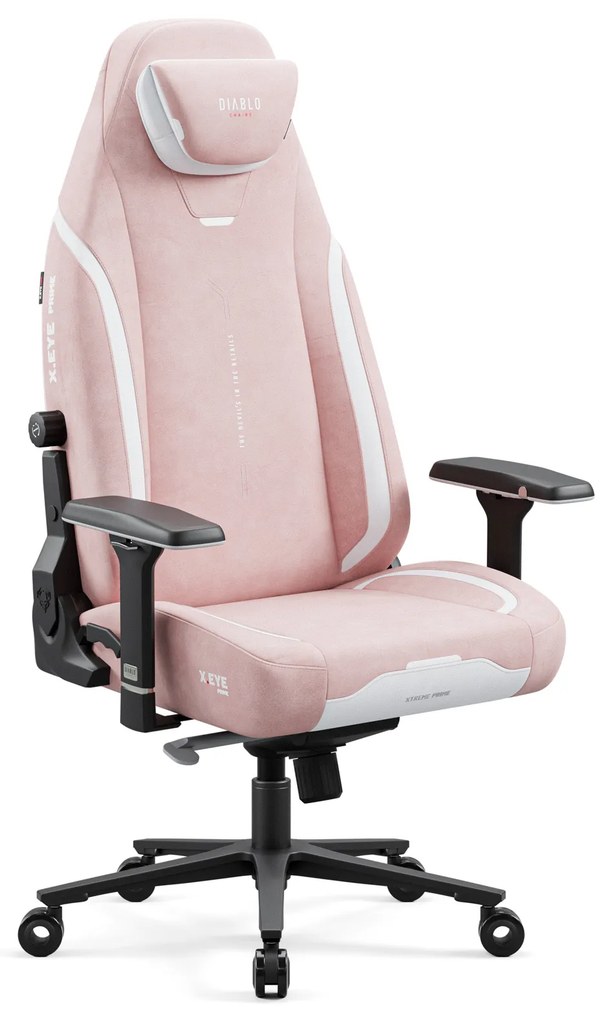 Herní židle Normal Size, černo-růžová: Diablo X-Eye Prime Akira Pink