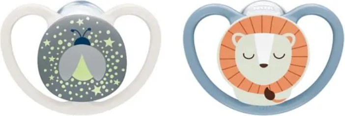 Dudlík NUK Perfect Match Air Night FIREFLY/LION 0-6m 2ks box velikost 0-6 m
