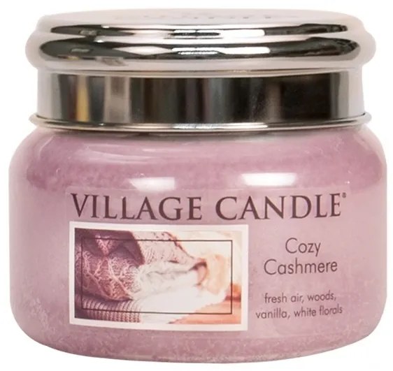 Village Candle Vonná svíčka ve skle Kašmírové pohlazení - Cozy Cashmere malá - 262g/55 hodin