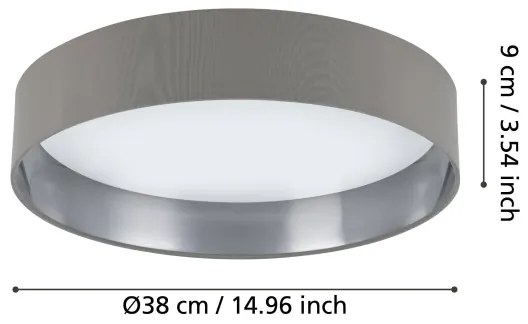 Eglo 99543 - LED Stropní svítidlo MASERLO LED/24W/230V