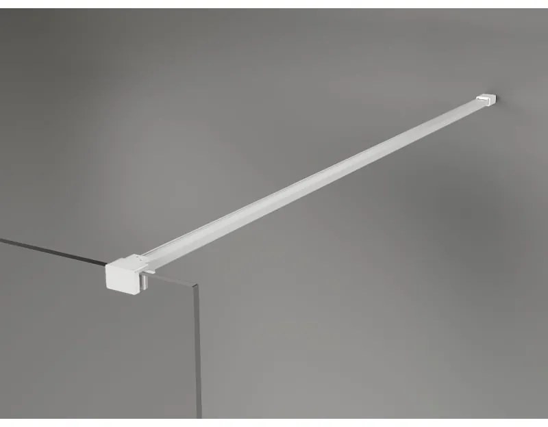 Mexen, Mexen Kioto-X sprchová stěna 90 x 200 cm, průhledná 10 mm, bílá - 800-090-101-20-00-X