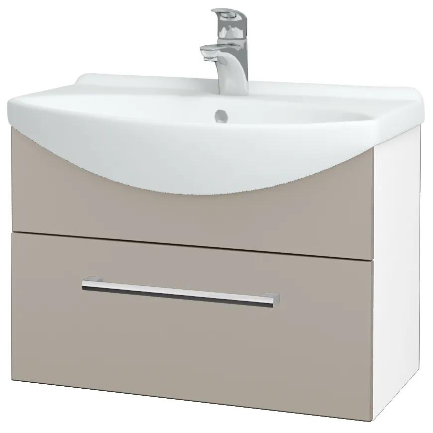 Dřevojas Koupelnová skříň TAKE IT SZZ 65 Varianta: N01 Bílá lesk / Úchytka T05 / D05 Oregon