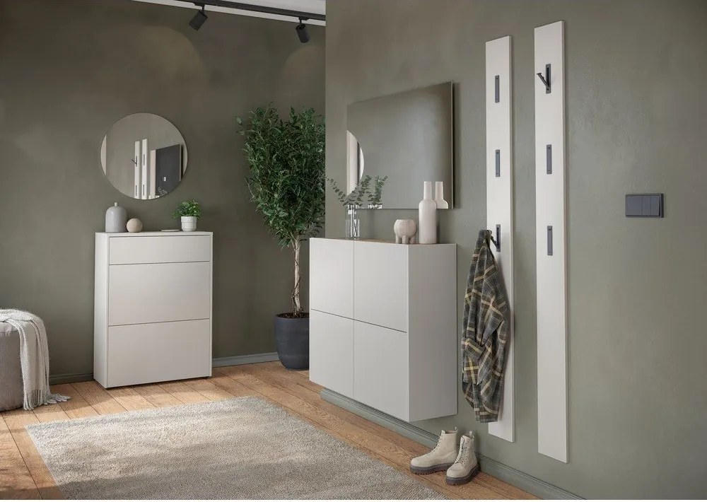 Krémová matná skříňka 70x99x34 cm Binetto – Germania