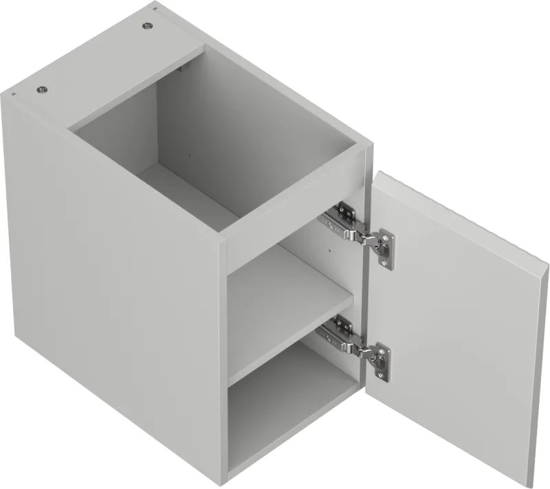 Mexen Rivel, koupelnová skříňka 30 cm, 1 dvířka, s drážkami, šedá matná, 91A21-03047-1-BF62