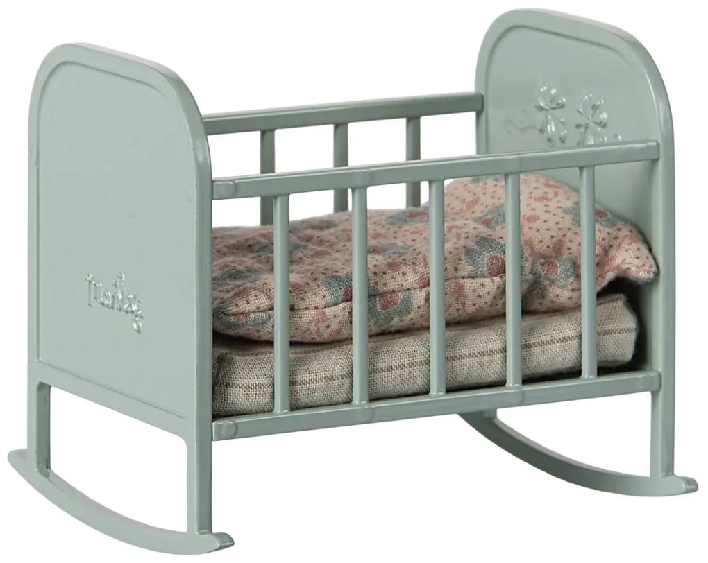 Kolébka pro myší miminko Maileg Blue Mint Maileg Biano.cz