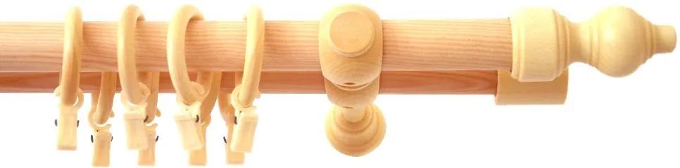 Garnýže Excelente dřevěná Borovice dvojitá - 200 cm