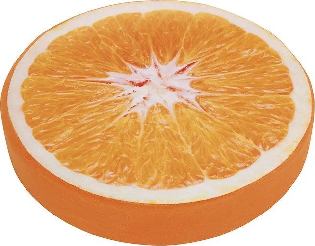 Bellatex Sedák ORESTE kulatý Oranžová 38 cm, (průměr)