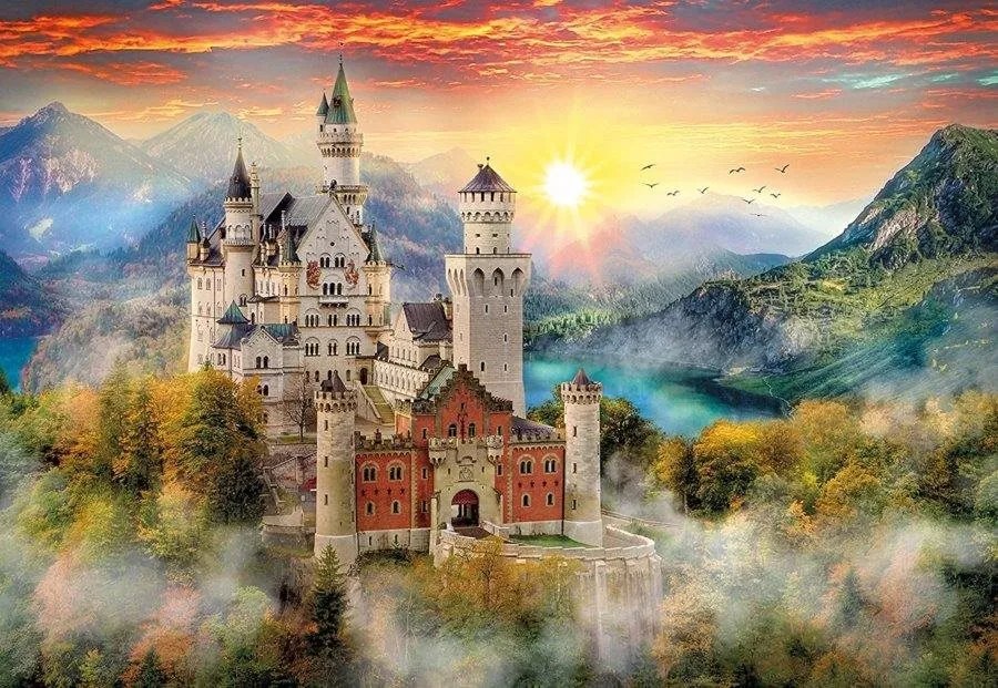 Puzzle clementoni puzzle zámek neuschwanstein 2000 dílků
