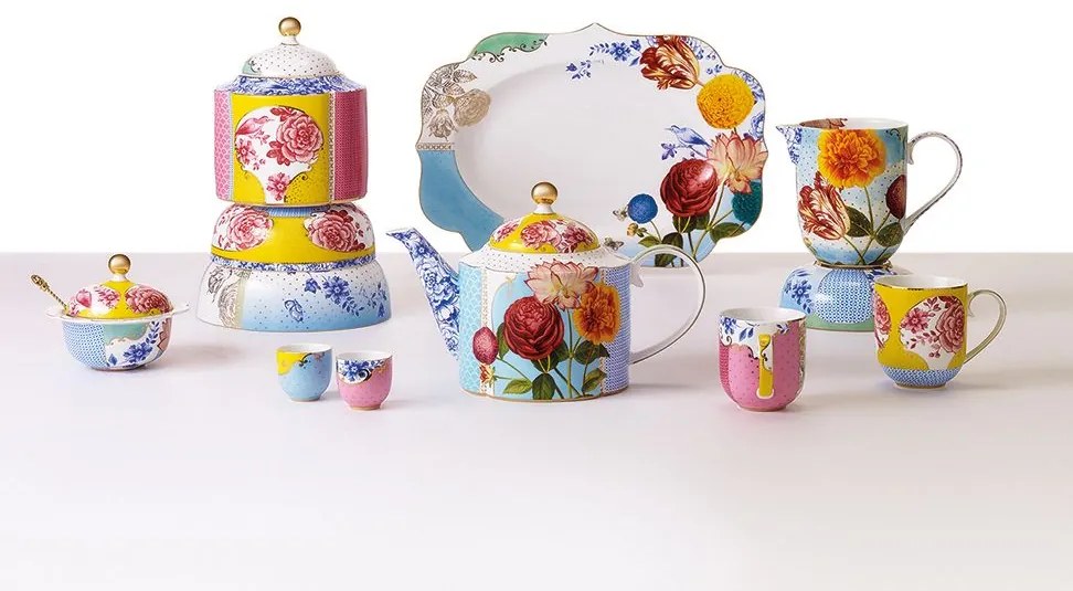 Pip Studio Royal Multi cukřenka 235ml, barevná (porcelánová cukřenka)