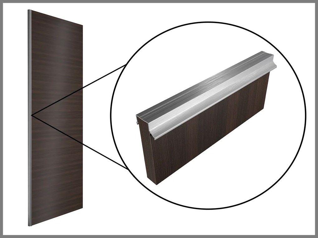 Šatní skříň 232 cm Belini bílý mat / bílý lesk s posuvnými dveřmi a zrcadlem  BM SZP4/2/W/WI/2W1L/HI