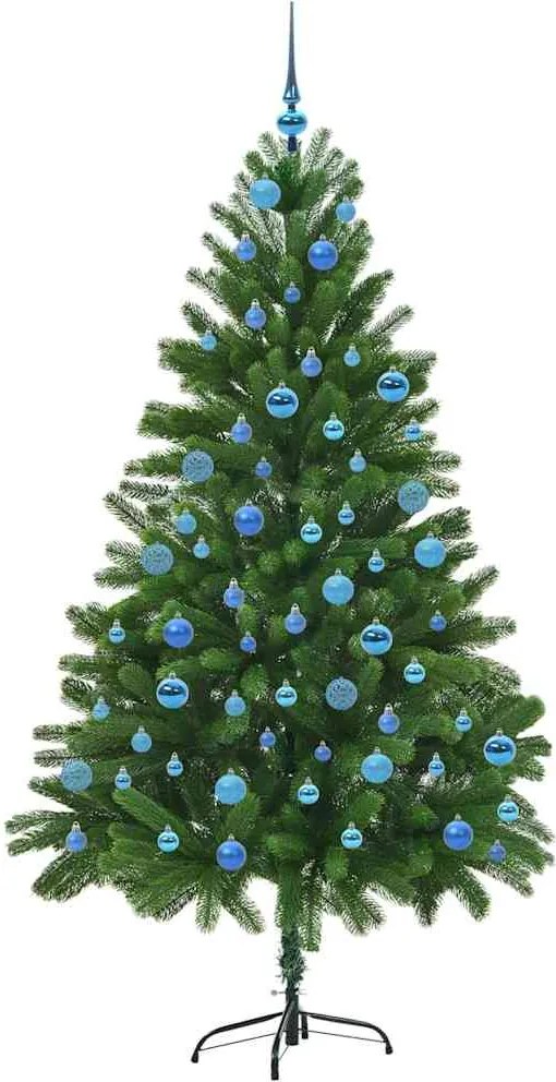 Vánoční stromeček s 300 LED diodami s stojanem Zelená 180 cm PE 3396338