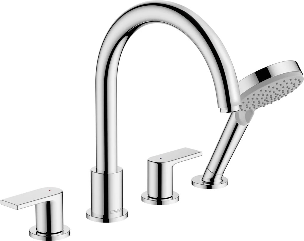 Hansgrohe Vernis Shape - 4-otvorová baterie na okraj vany, chrom 71459000