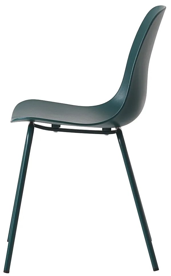 Designová židle Jensen petrolejová