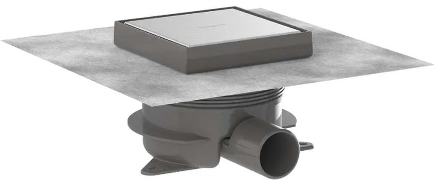Hansgrohe RainDrain Spot Plus - Podlahová vpust, 15x15 cm, pro vložení dlažby, kartáčovaná nerezová ocel 56226800