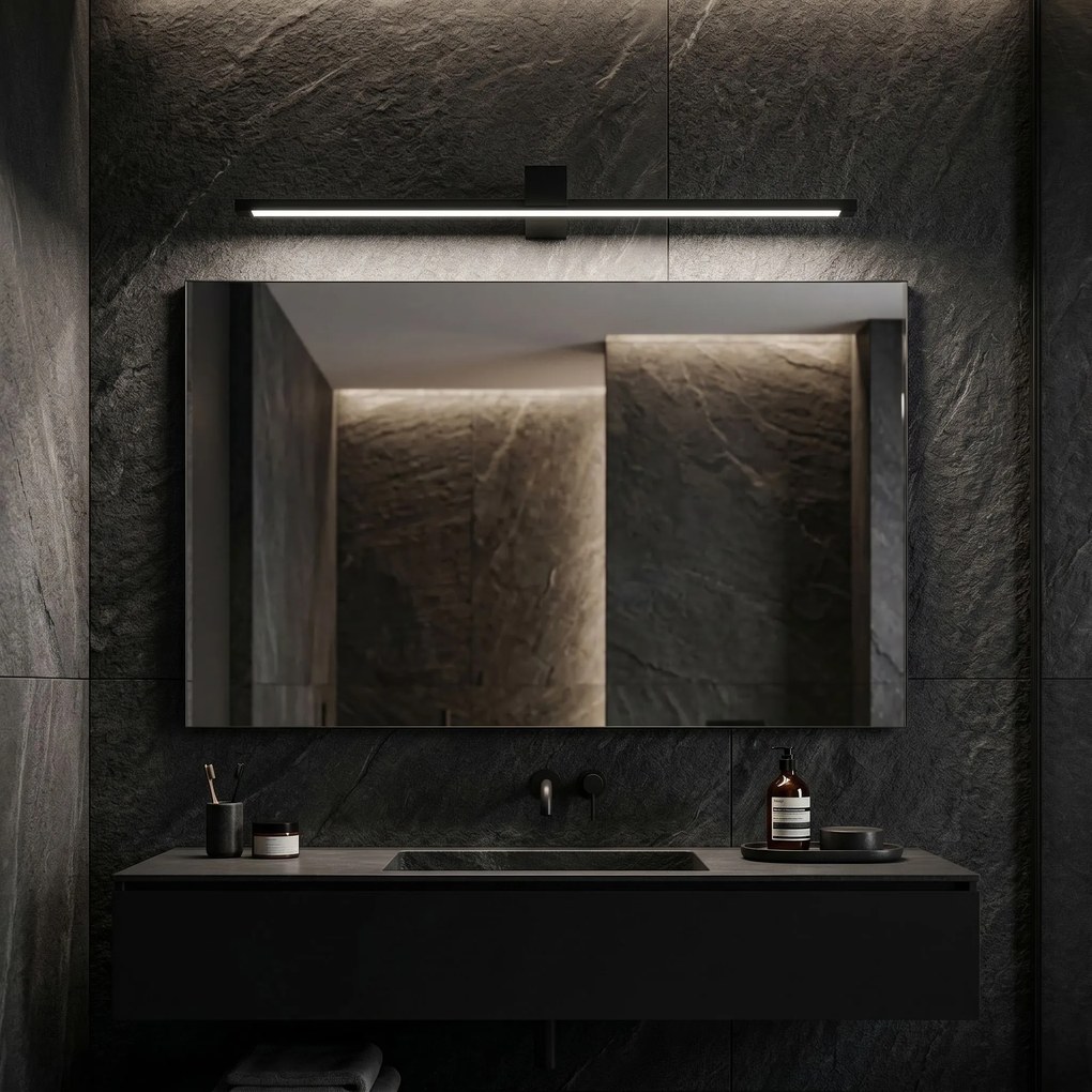 Toolight Rea, Koupelnové nástěnné LED svítidlo SWE051-1W 80 cm Black, OSW-20151