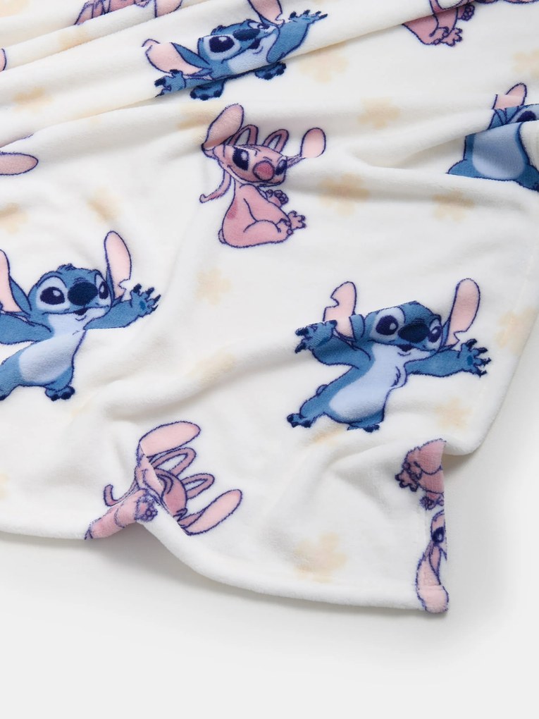 Sinsay - Dětská deka Lilo & Stitch - bílá