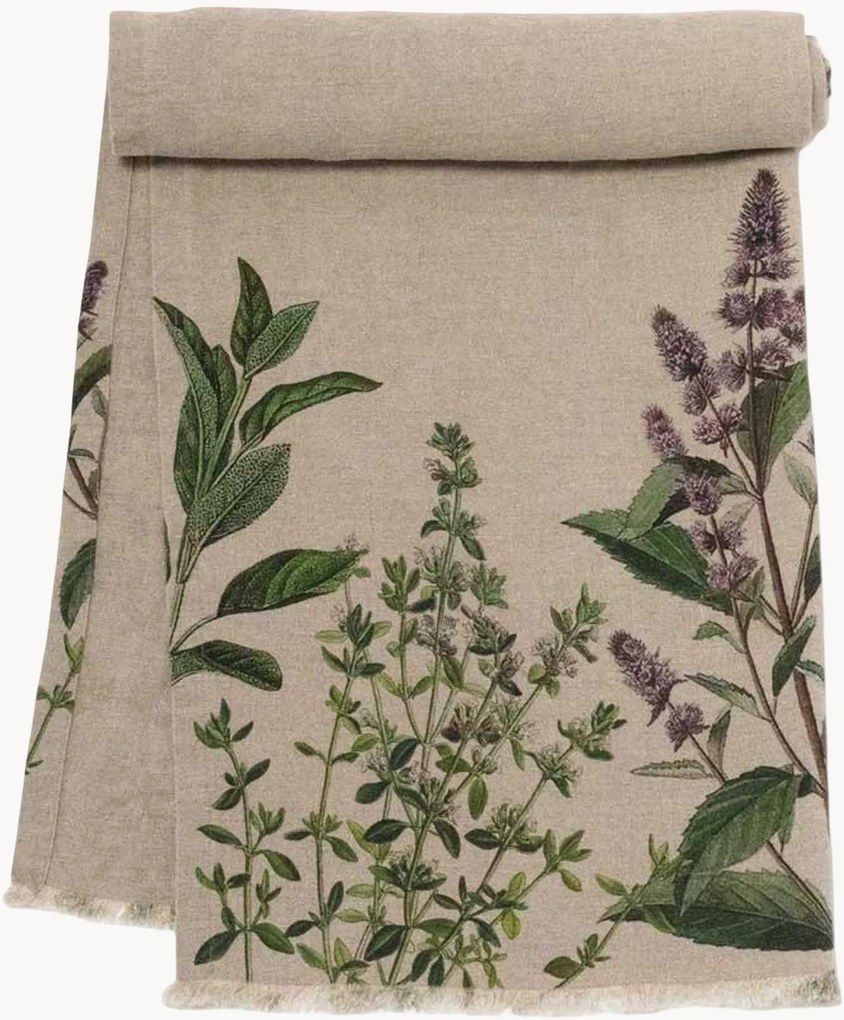 Lněný koupelnový ručník Fine Herbs