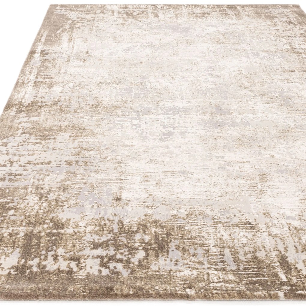 Tribeca Design Kusový koberec Zoom Border Beige Rozměry: 160x230 cm