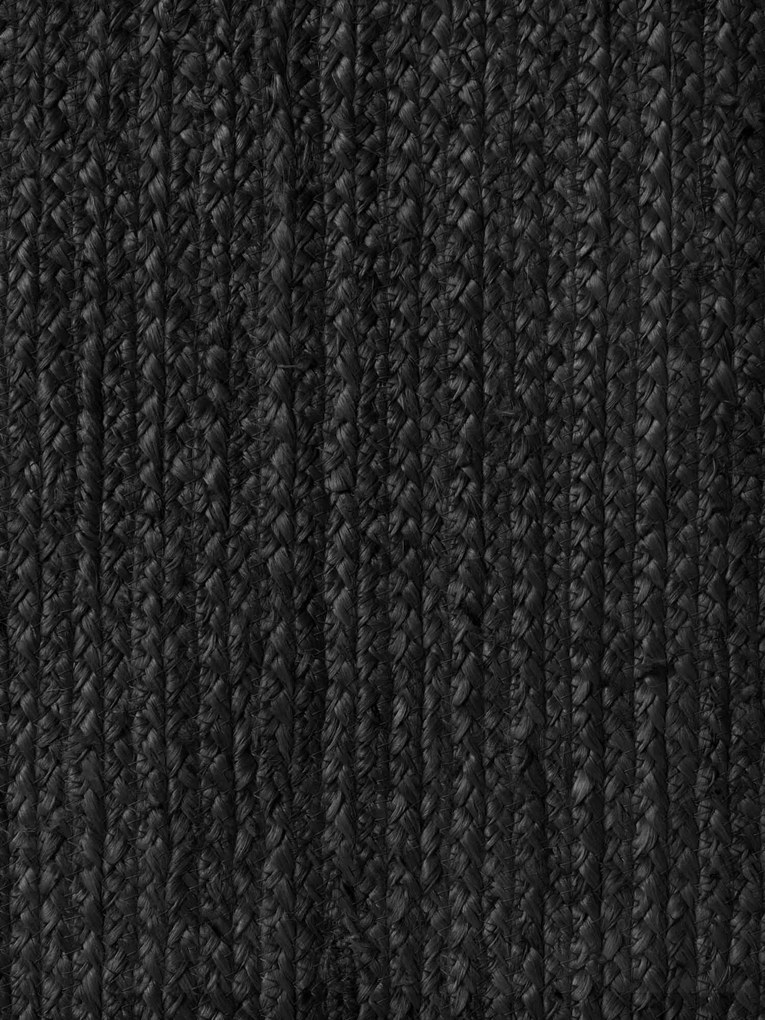 Hanse Home, Kusový koberec Jute Braided 106322 Black ovál, 160x230 ovál, černá, chodba / předsíň