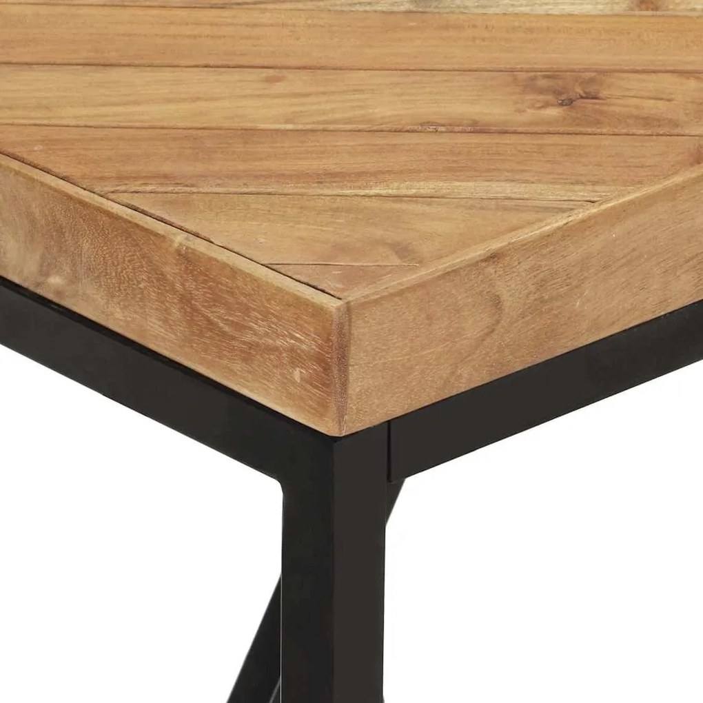 Jídelní stůl 120 x 60 x 76 cm masivní akácie a mangovník 323546
