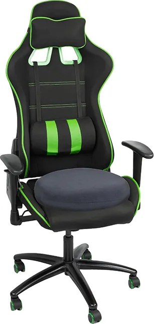 Bellatex Sedák anatomický z Líné - Visco pěny Šedá 40 cm, (průměr), výška 10 cm, uprostřed 10 cm otvor