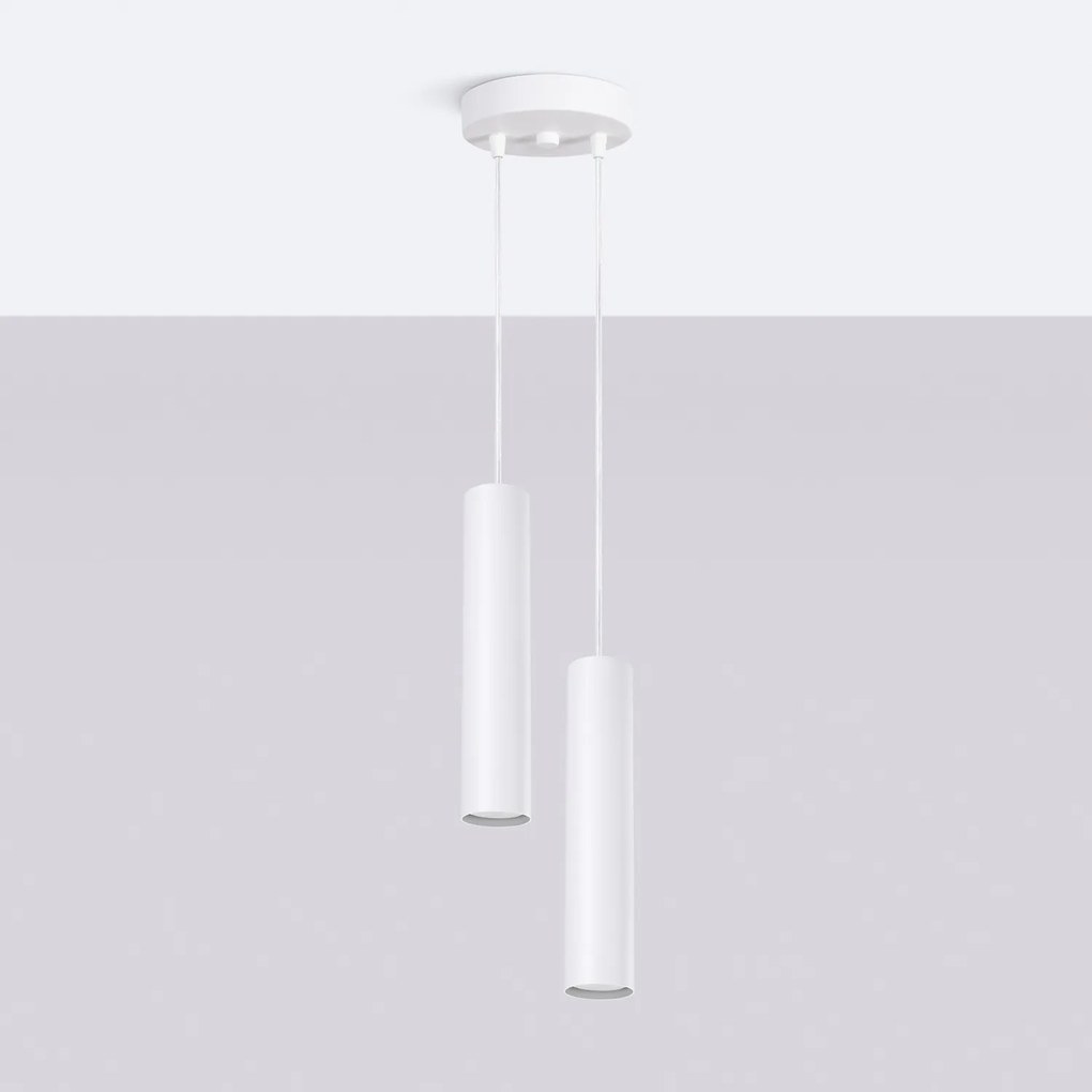 Sollux Lighting Závěsná lampa LAGOS 2P bílá