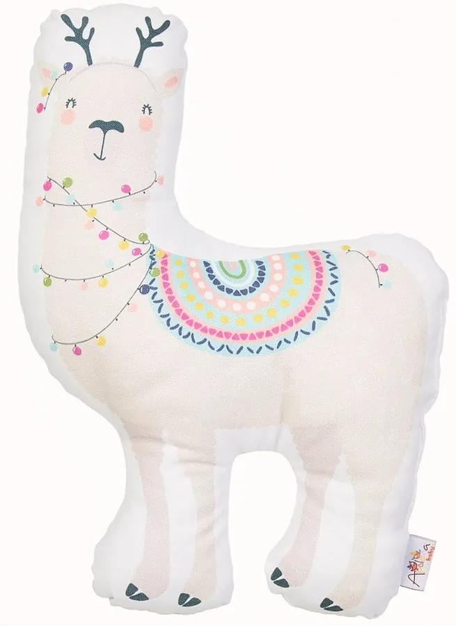 Dětský polštářek s příměsí bavlny Mike & Co. NEW YORK Pillow Toy Llama, 26 x 37 cm