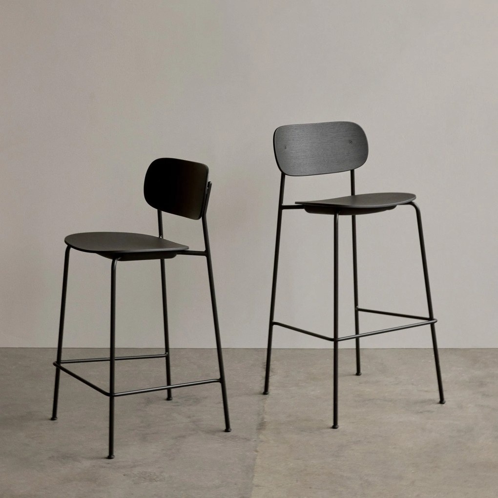 AUDO (MENU) Barová židle Co Counter Chair, Black Oak