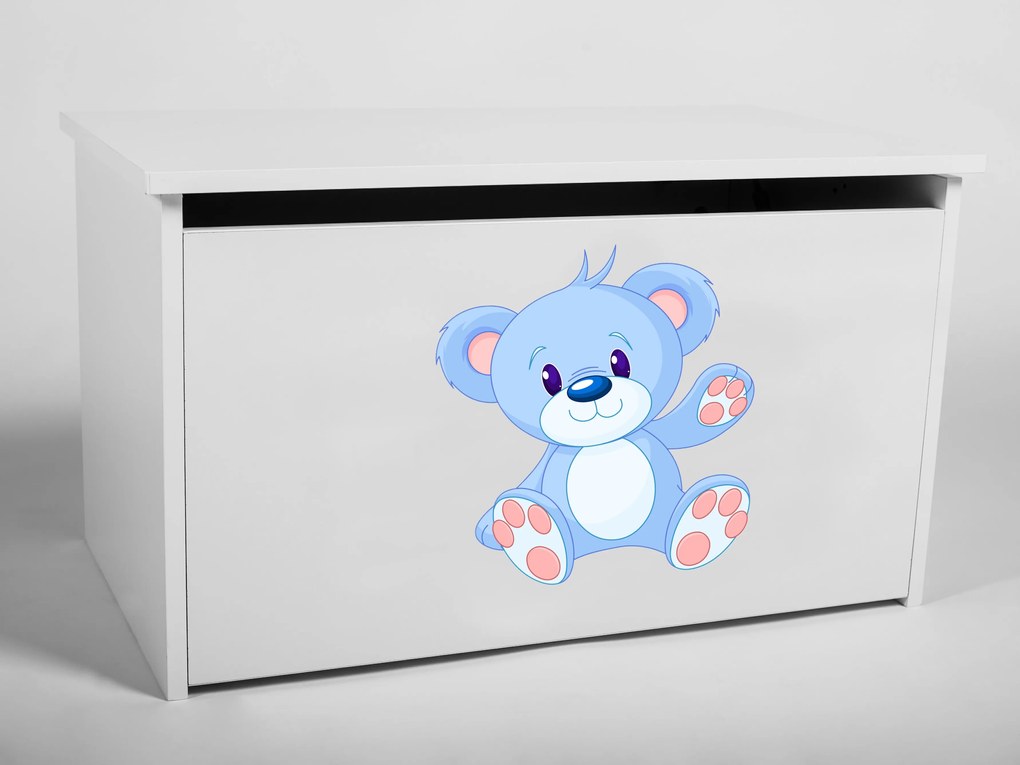 ADRK Furniture Truhla na hračky DARIA TB-Dar-BL-BEAR-O009